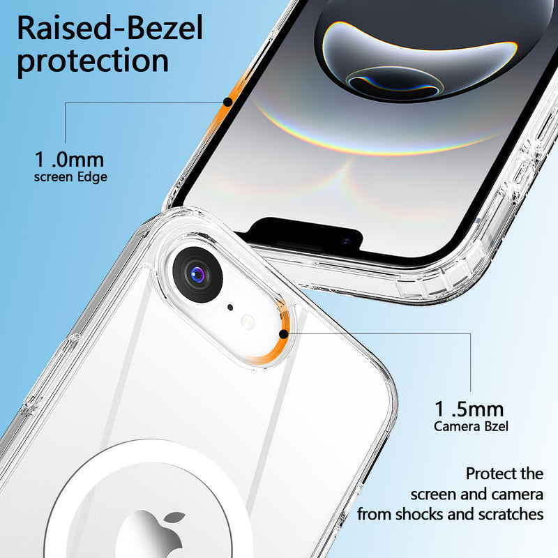 Boomtique Clear Magsafe Case for iPhone 16e
