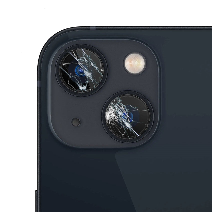 Close-Up View of a Cracked Smartphone Camera Lens – Dr Boom Communications