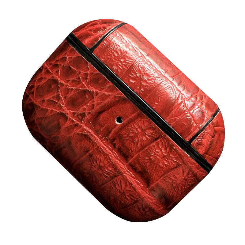 Croc Leather AirPods Pro Case Red